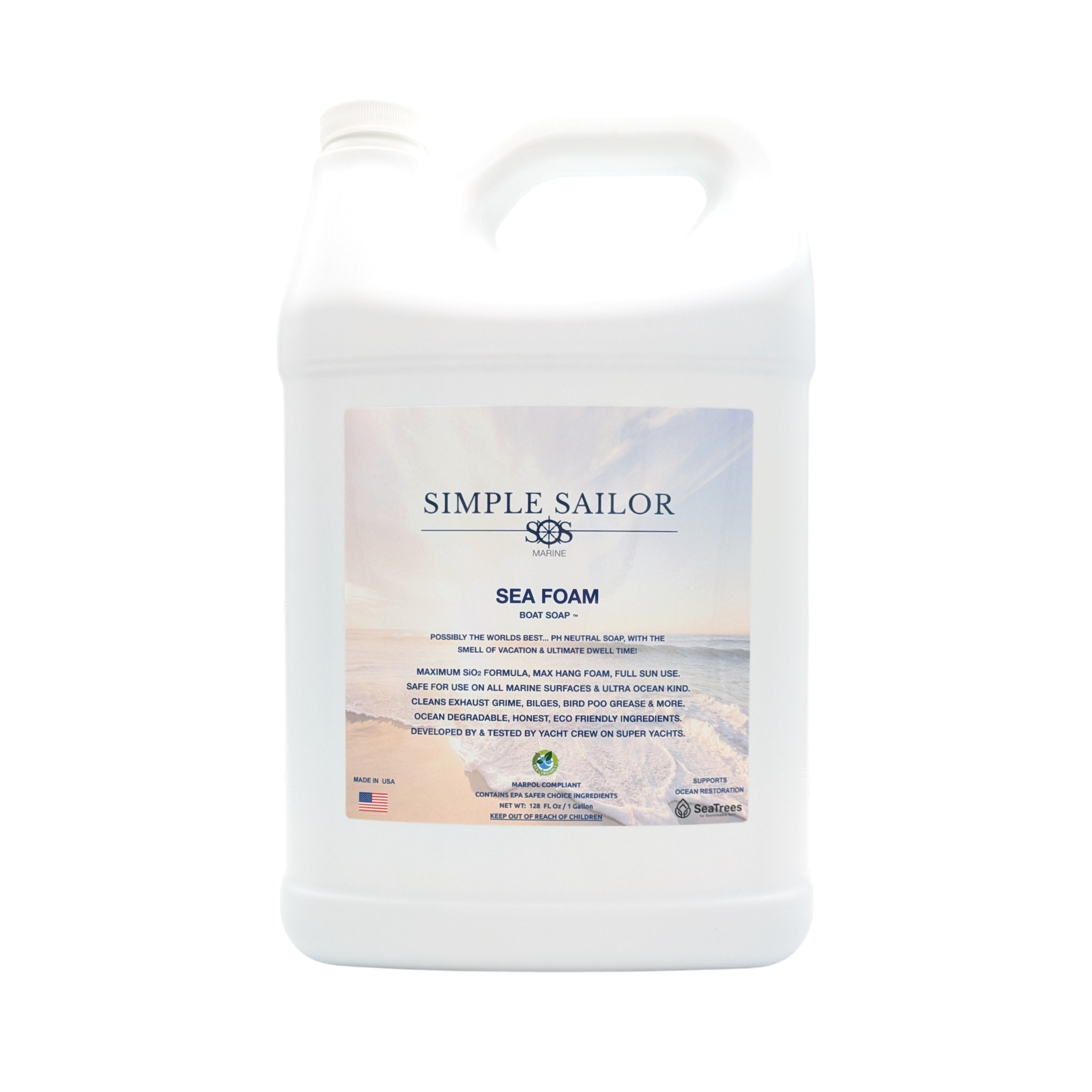 Sea Foam Boat Soap | Eco-Friendly Ocean Positive Cleaner – Simple ...
